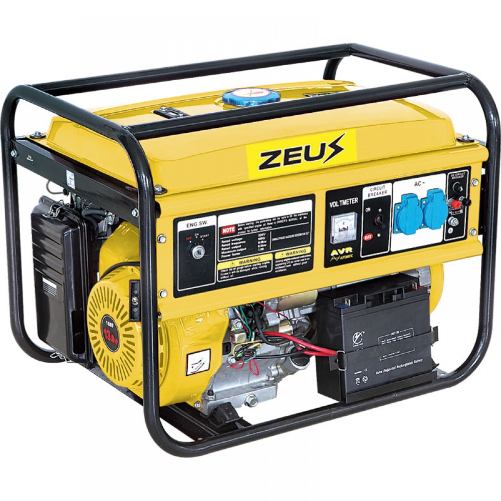 ΓΕΝΝΗΤΡΙΑ ΒΕΝΖΙΝΟΚΙΝΗΤΗ 8 KVA ZEUS GS 6515 EV | Snif.gr